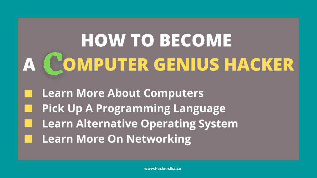 How to Become a Computer Genius Hacker