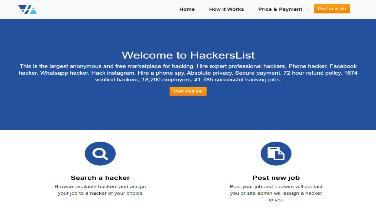 Find A Hacker - HackersList